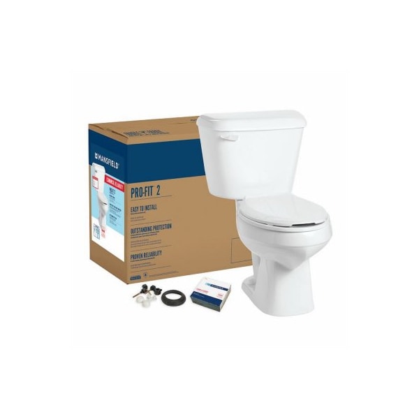 Mansfield Plumbing Products ProFit2 WHT Toilet Kit 4135CTK | Zoro